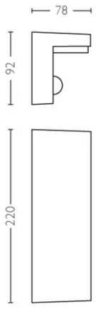 Venkovní nástěnné LED svítidlo Philips Bustan 16484/93/P0 4,5W 2700K teplá bílá IP44 s pohybovým čidlem