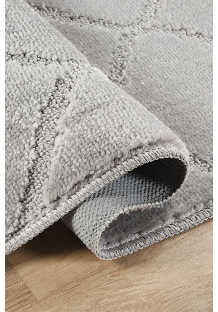 Světle šedé koupelnové předložky v sadě 2 ks 50x80 cm Cizgili – Foutastic