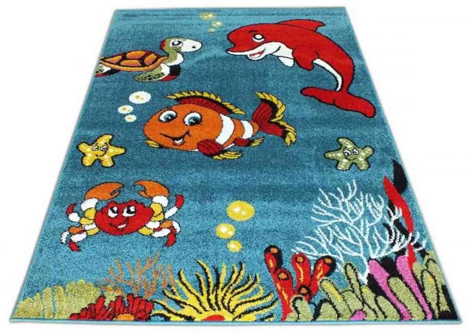 Dětský koberec Moře modrý, Velikosti 160x220cm