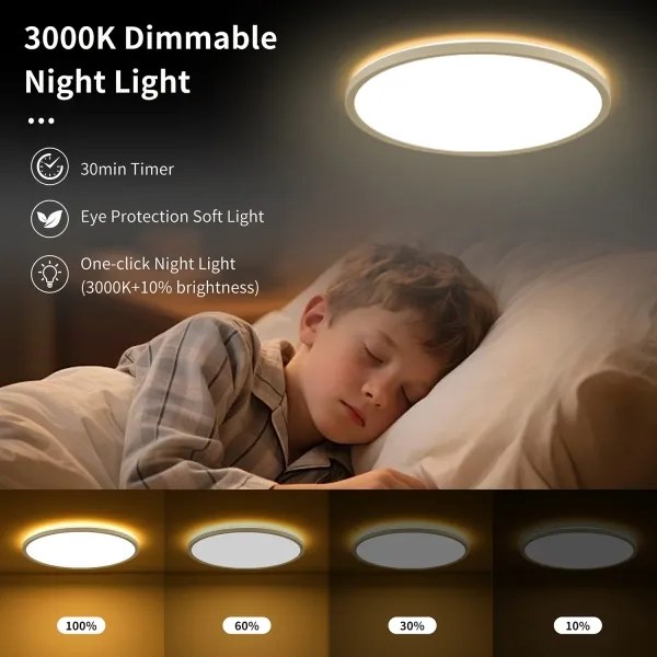Brilagi - LED Stmívatelné svítidlo ULTRA SLIM LED/18W/230V pr. 30 cm bílá + DO