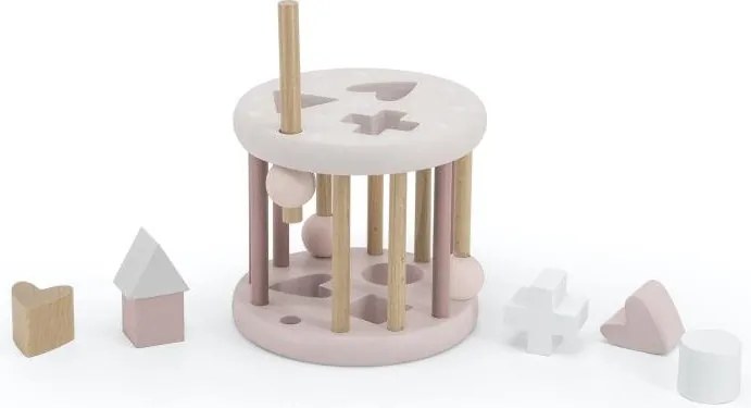 Vkládačka label label oválná vkládačka tvarů růžová