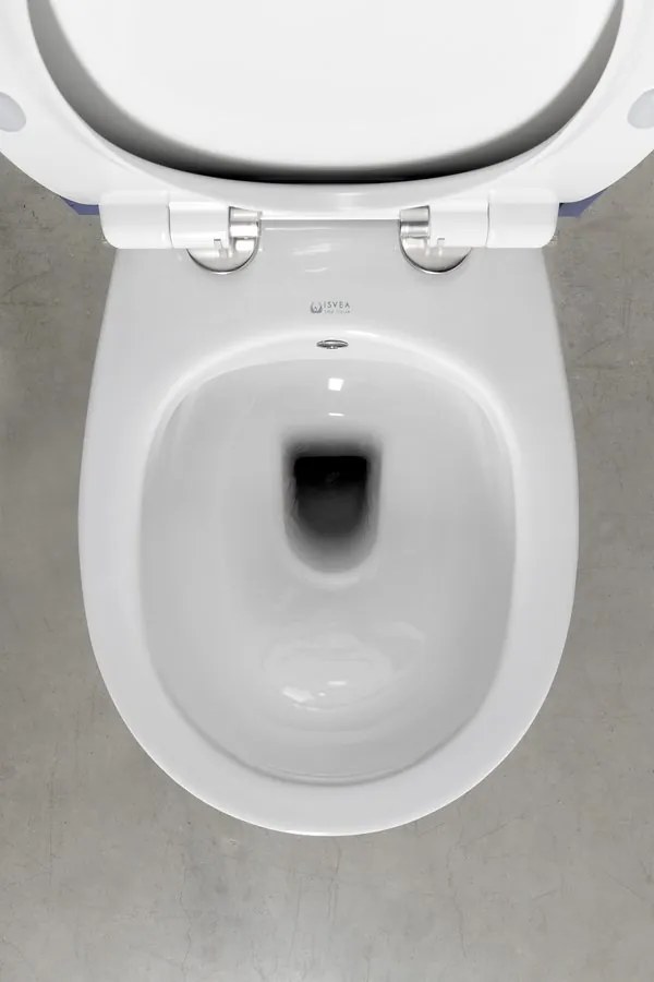 Isvea Isvea, SENTIMENTI CLEANWASH závěsná WC mísa, integrovaný ventil a bidetová sprška, Rimless, 36x51cm, bílá, 10ARS1101I