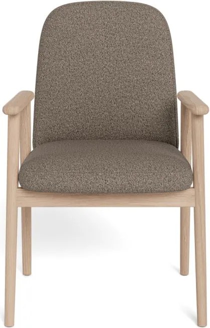 ACTONA Set dvou jídelních židlí s područkami CALVIN taupe