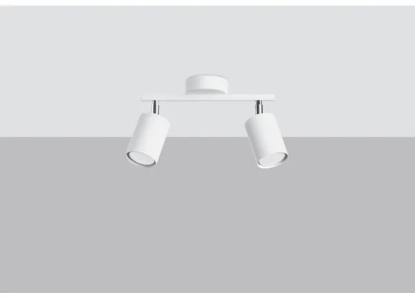 Sollux SL.1124 - Bodové svítidlo LEMMI 2xGU10/40W/230V bílá