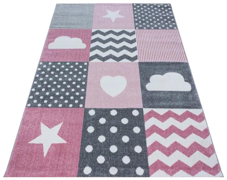 Dětský kusový koberec Kids 620 Pink | růžový Typ: kulatý 160 cm