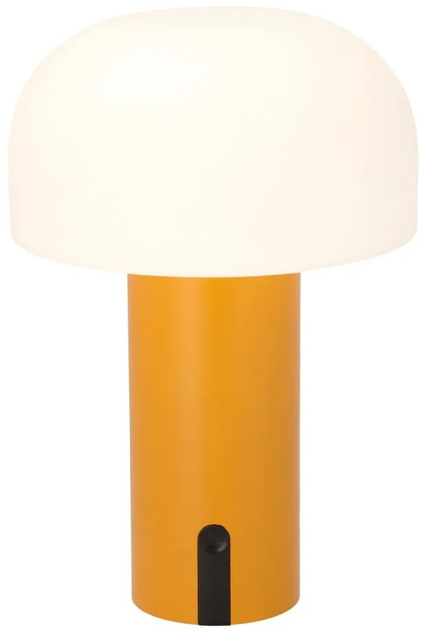 Bílá/oranžová LED stolní lampa (výška 22,5 cm) Styles – Villa Collection