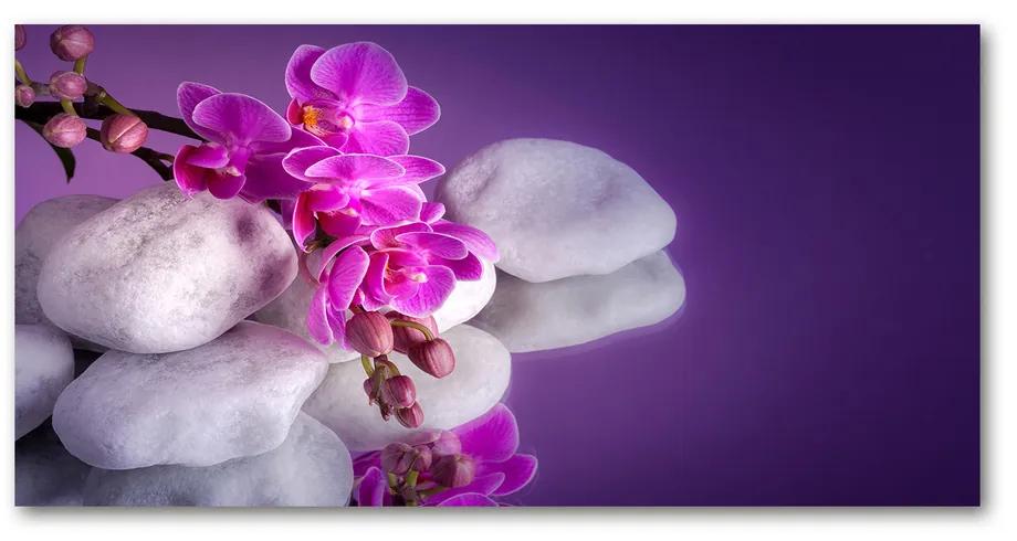 Wallmuralia Foto obraz sklo tvrzené Orchidej 120x60 cm