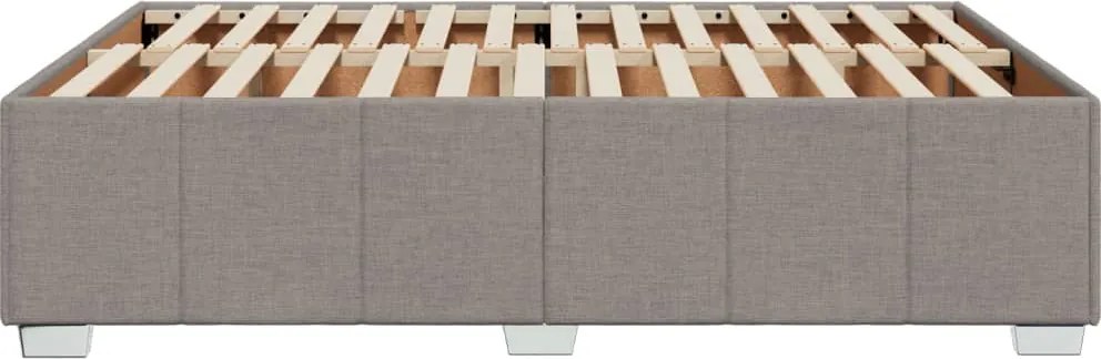Rám postele bez matrace taupe 140 x 200 cm textil 3284843