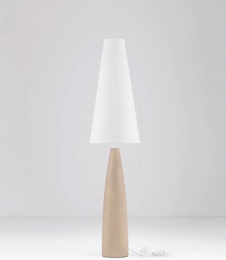 Bílá/krémová stojací lampa (výška 130 cm) Mizu – Nova Luce