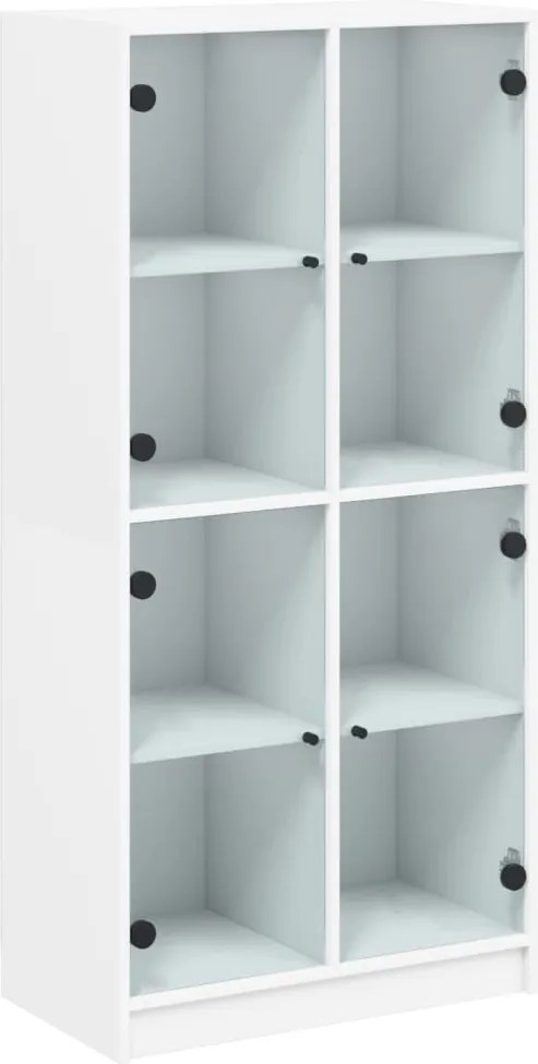 Highboard s dvířky bílý 68 x 37 x 142 cm kompozitní dřevo 3295857