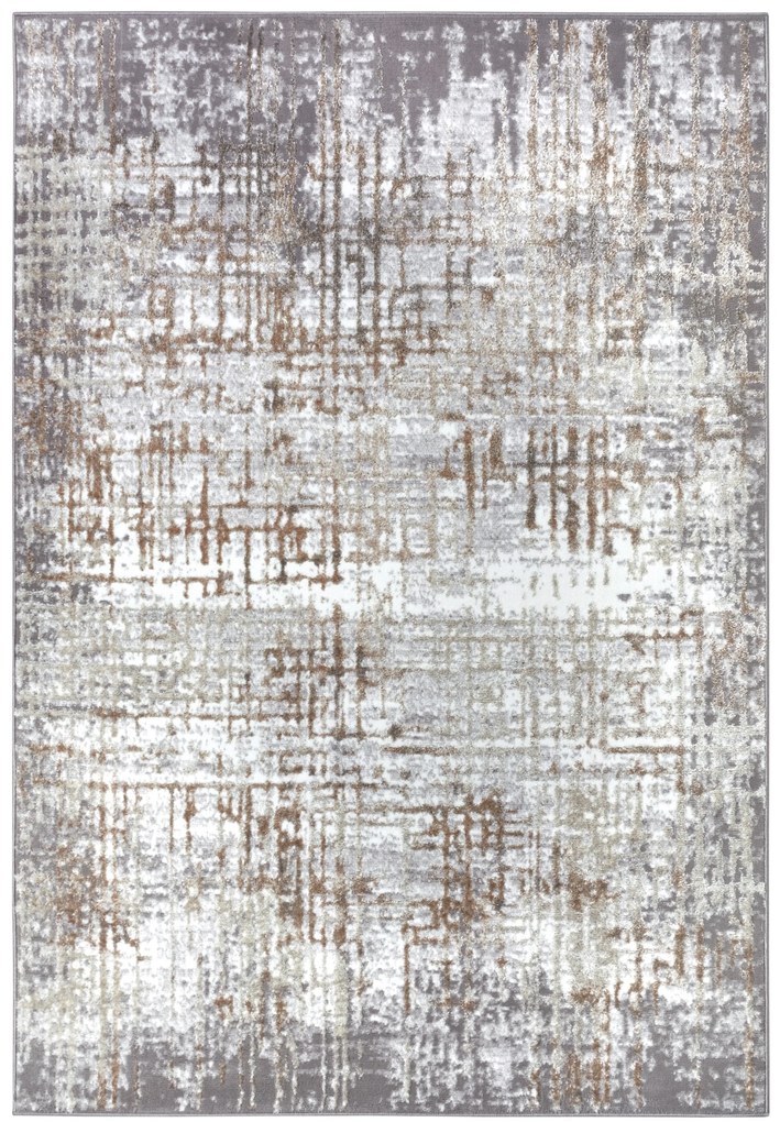 Hanse Home, Kusový koberec Shine 105925 Abstract Cream Grey, 120x170, šedá, ložnice