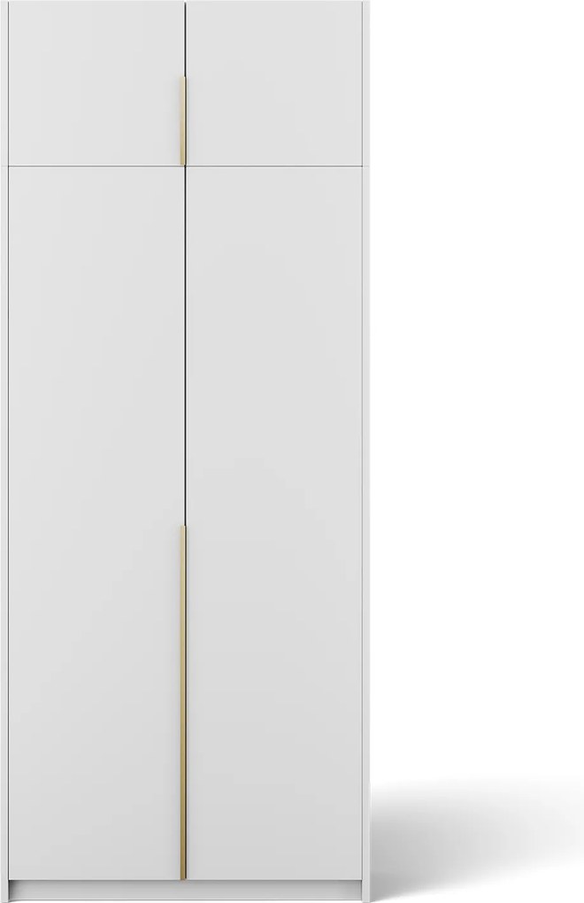 ADRK Furniture Bregma II s nástavcem Skříň s otočnými dveřmi ADRK-W-BREG-100-WG
