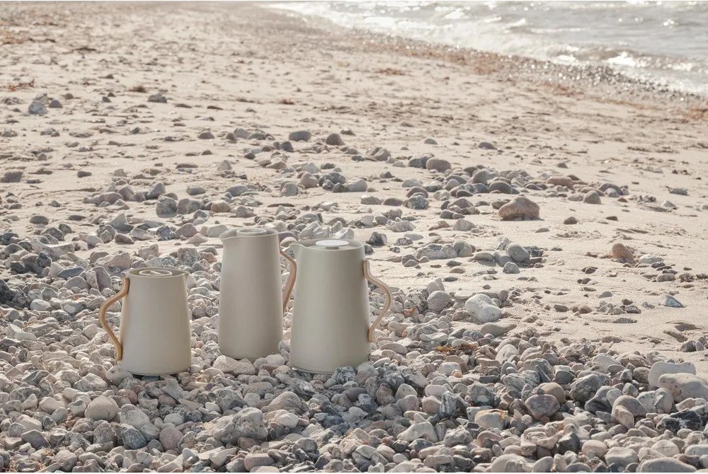 Béžová rychlovarná konvice z nerezové oceli 1,2 l Emma – Stelton
