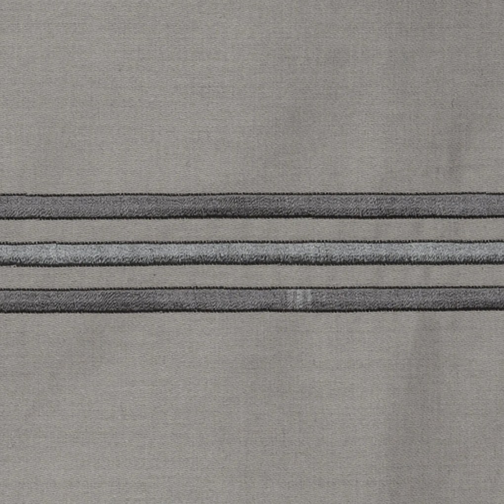 SATÉNOVÉ POVLEČENÍ HAFT4 200X220 CM, 2 KS 70X80 CM STŘÍBRNÁ