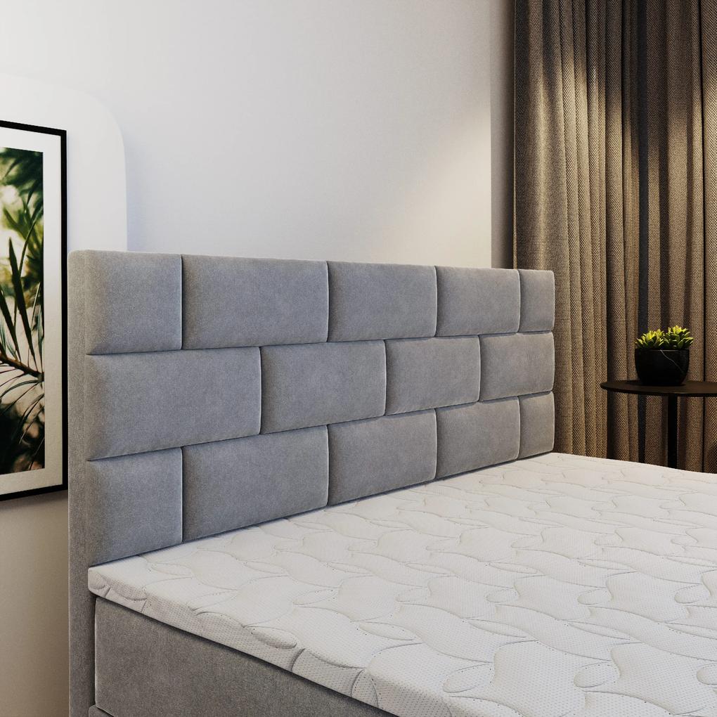 MSL Kontinentální čalouněná postel ARIANA (180 x 200 cm) Barva látky: COSMIC 110
