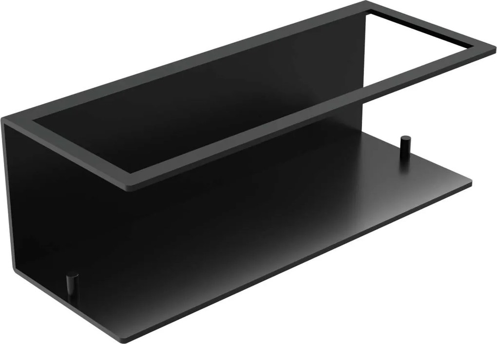 Nimco - Polička, délka 25 cm, matná černá 4091-25-90