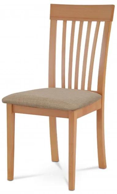Jídelní židle, s čalouněným sedákem Autronic BC-3950 — Buk