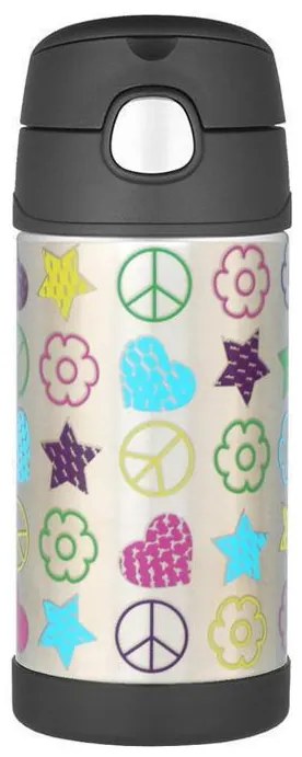 Thermos Dětská termoska s brčkem 355 ml Wild flowers