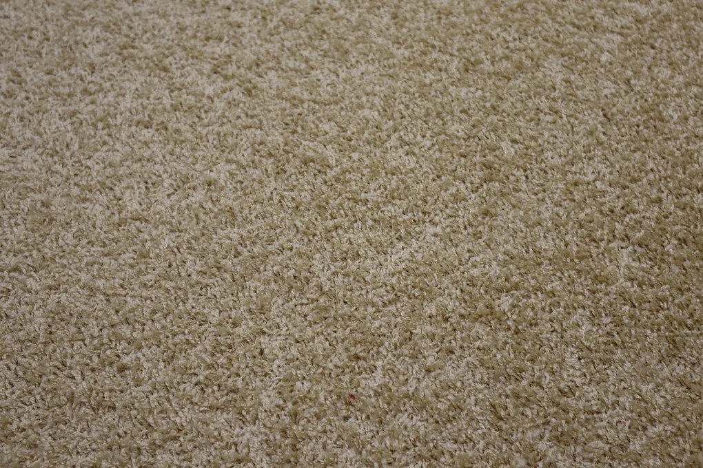 Vopi koberce Kusový koberec Color shaggy béžový kytka - 120x120 kytka cm