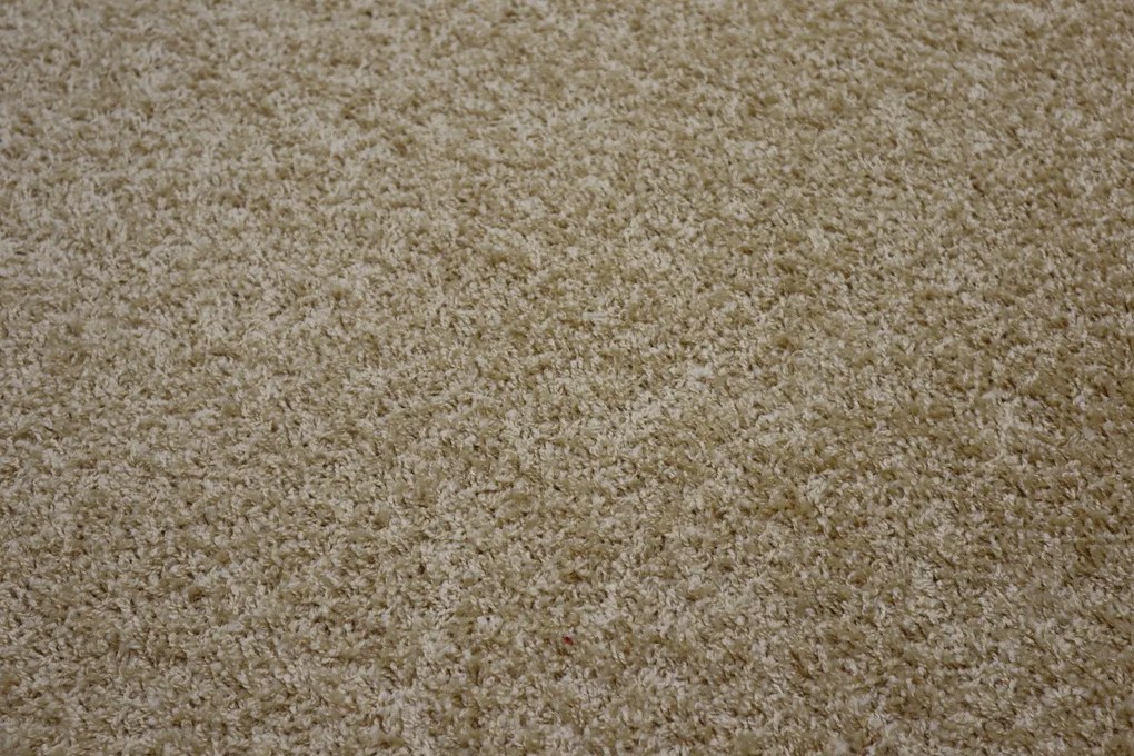 Vopi, Kusový koberec Color shaggy béžový kytka, 120x120 kytka, béžová, ložnice