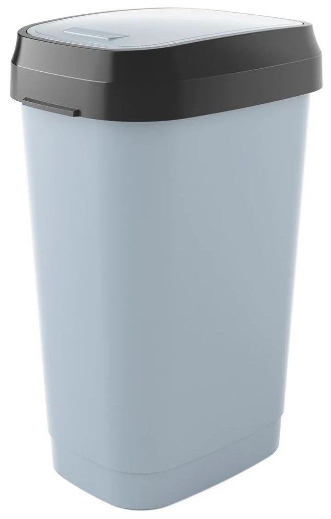 KIS Odpadkový koš Dual Swing Bin L šedý, 50 L