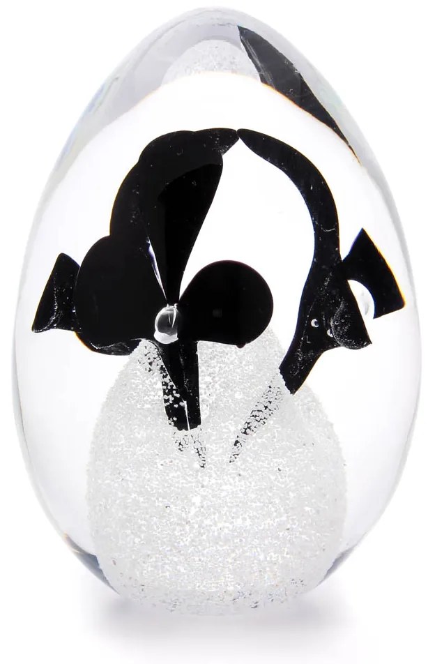 Skleněné těžítko - dekor 04, Černá, 10 cm | České sklo od Artcristal Bohemia
