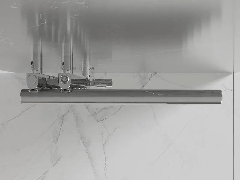 Mexen Jukon, topné těleso 988 x 500 mm, 364 W, chromová, W116-0988-500-00-01