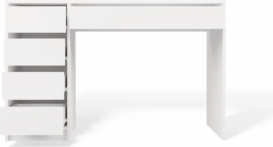 Psací stůl Arto 120 cm bílý levý