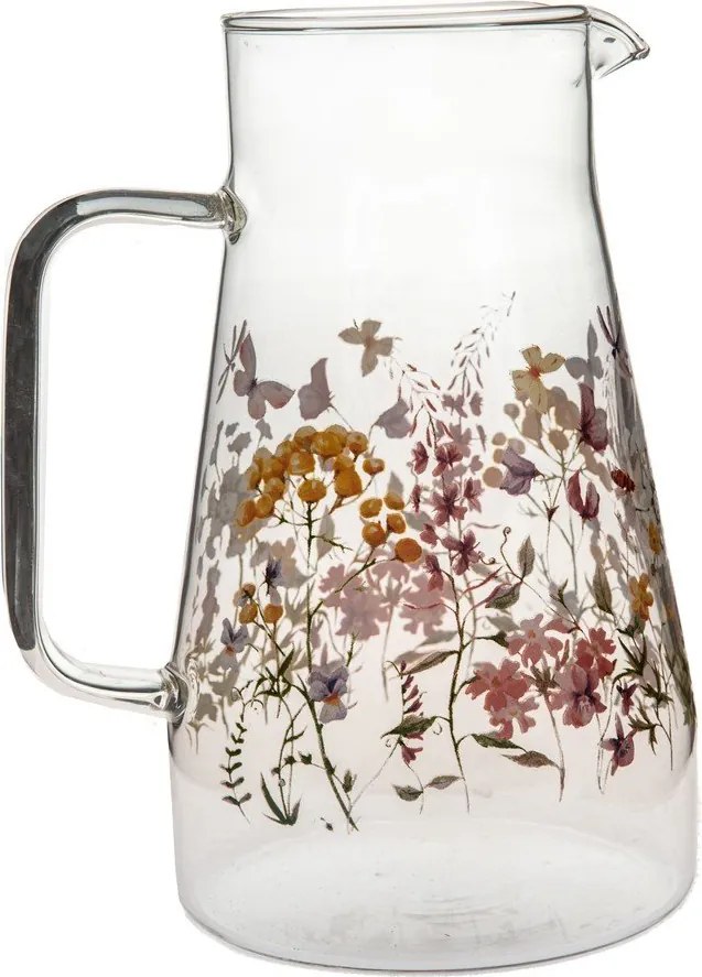 Skleněný džbán Flowers – Dakls