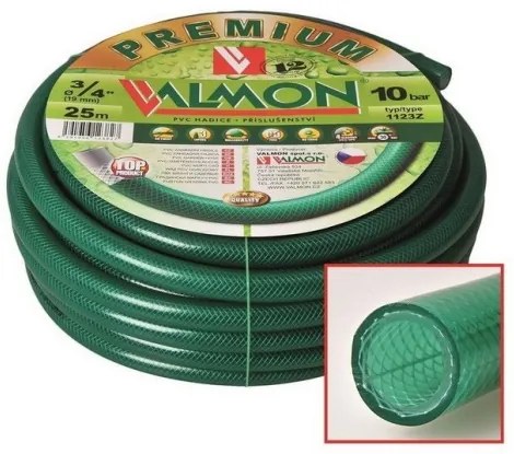 Průmyslová zahradní hadice na vodu PVC Valmon Premium 3/4" 25m 11231925-ZE