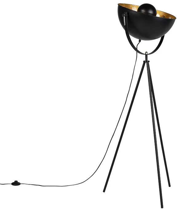 Stativová průmyslová stojací lampa černá - Magna 40 Eglip