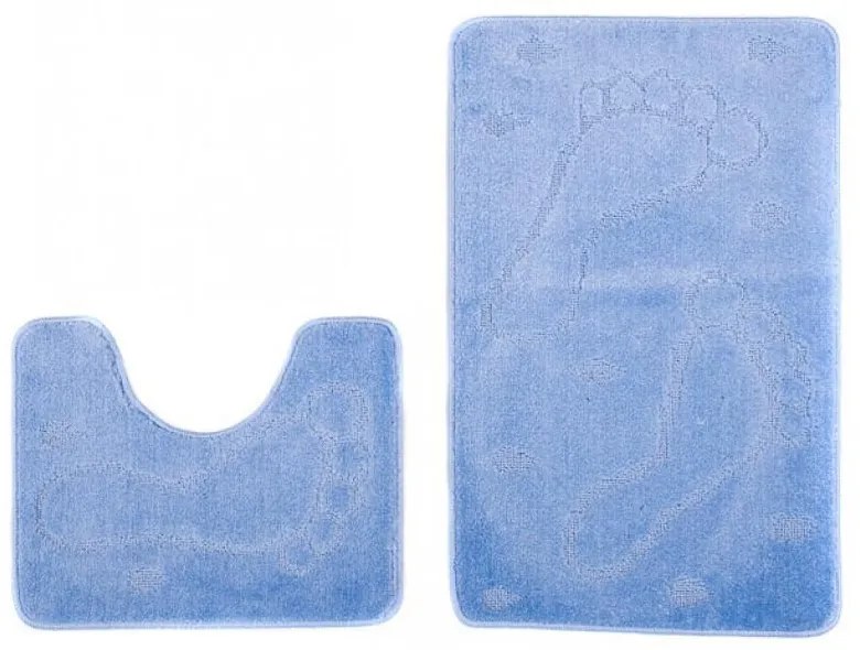 Koupelnové předložky 1001 modré 2 ks 50x80cm