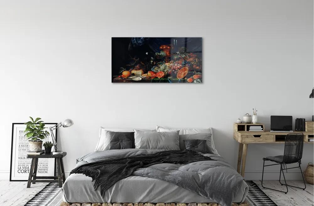 Obraz na skle Ovoce Zátiší 120x60 cm