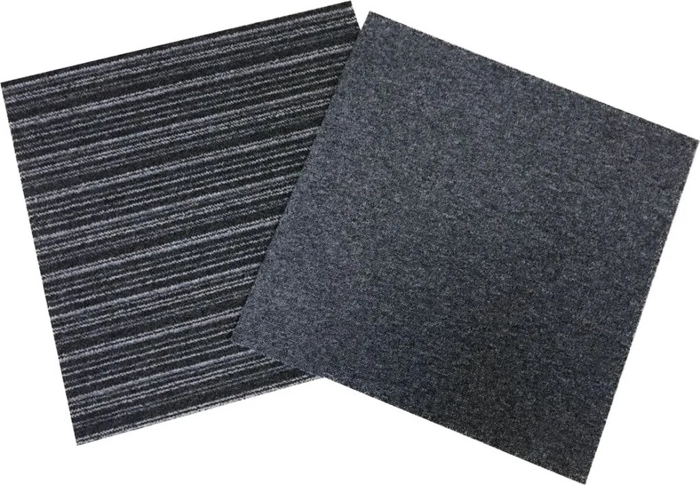 Vopi 50x50 cm Kobercový čtverec Vienna dark grey 7278 50 x 50 cm, chodba / předsíň