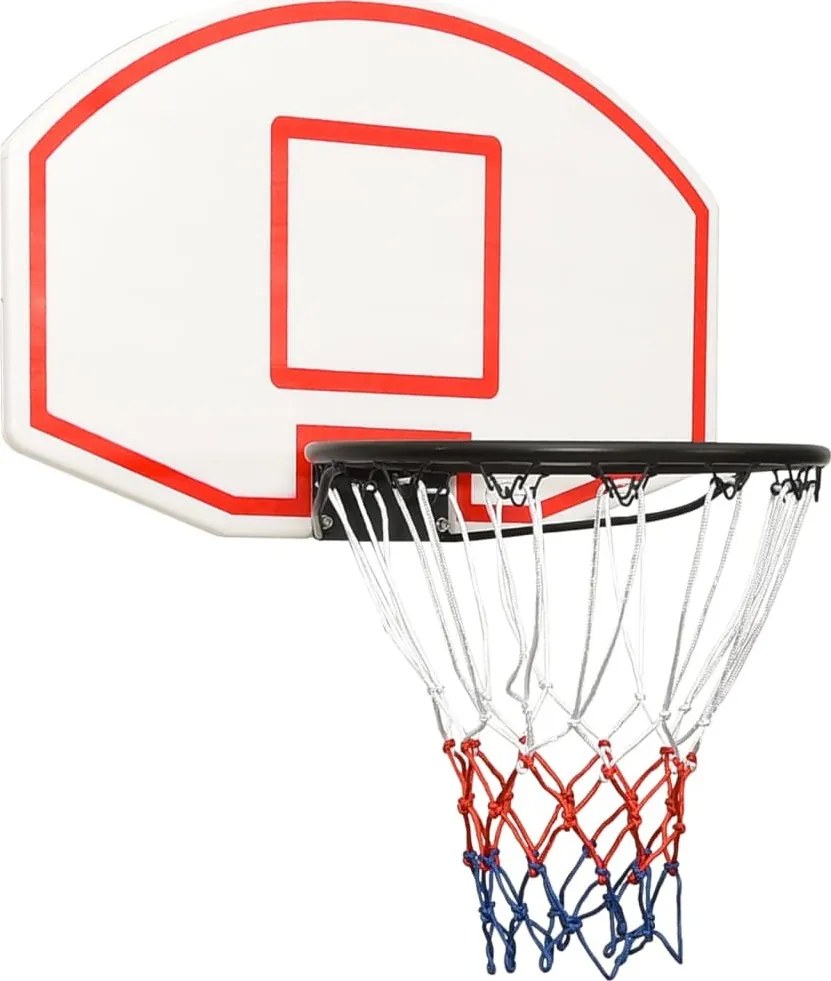 vidaXL Basketbalový koš 71 x 45 x 2 cm polyethylen [93664] Barva: Bílá