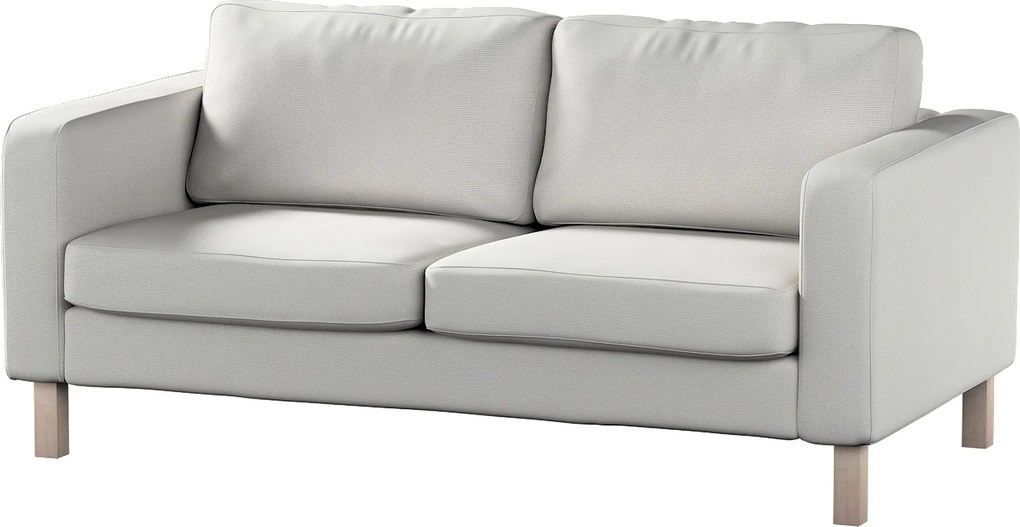 Potah na pohovku IKEA  Karlstad 2-místná, nerozkládací, krátký barva šedá látka pletený vzor