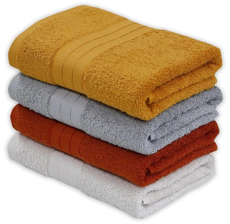 Sada 4 bavlněných ručníků Le Bonom Roma, 50 x 100 cm