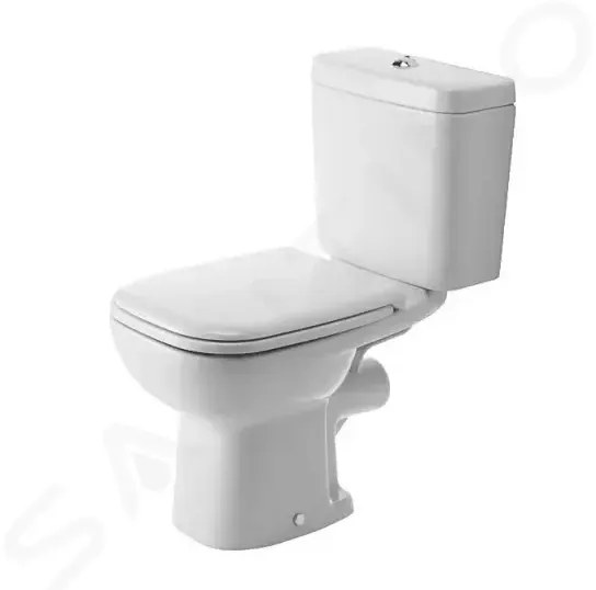 DURAVIT - D-Code WC kombi mísa, zadní odpad, bílá (21110900002)