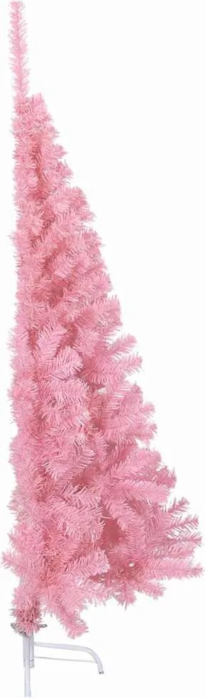 Umělý osvětlený vánoční stromeček Růžová 150 cm PVC 3397059