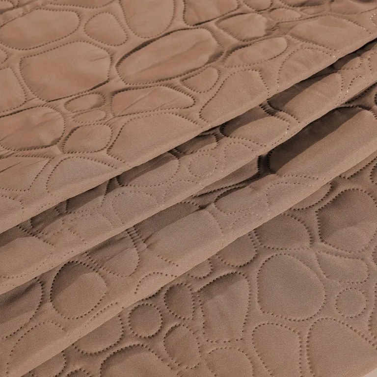 Světle hnědý přehoz na postel STONE Rozměr: 200 x 220 cm