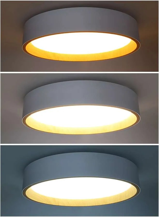 LED stropní světlo s dálkovým ovládáním Larios nastavitelné - průměr 39 cm, bílá