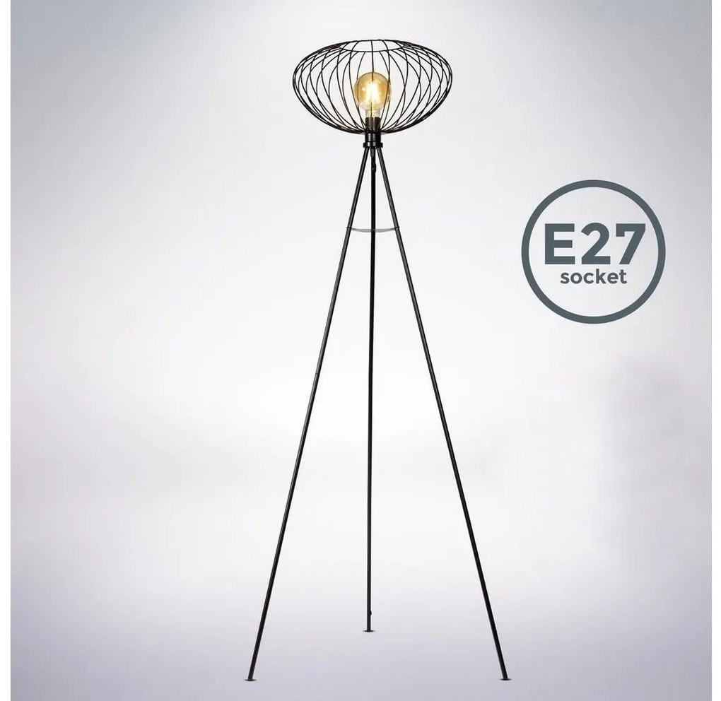 B.K. Licht | B.K. Licht 1470 - Stojací lampa RETRO 1xE27/40W/230V | P4982