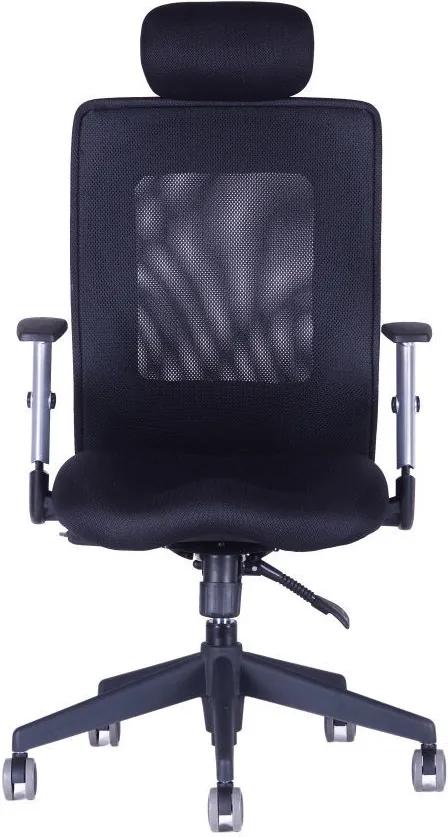 Kancelářská židle na kolečkách Office Pro CALYPSO XL SP4 – s područkami a podhlavníkem Černá 1111