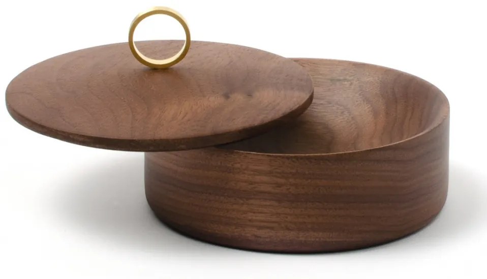 Luxusní šperkovnice Azahar Secret M Ring Walnut 14cm