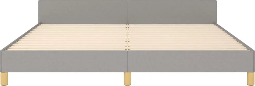 Rám postele bez matrace světle šedý 180 x 200 cm textil 3125154