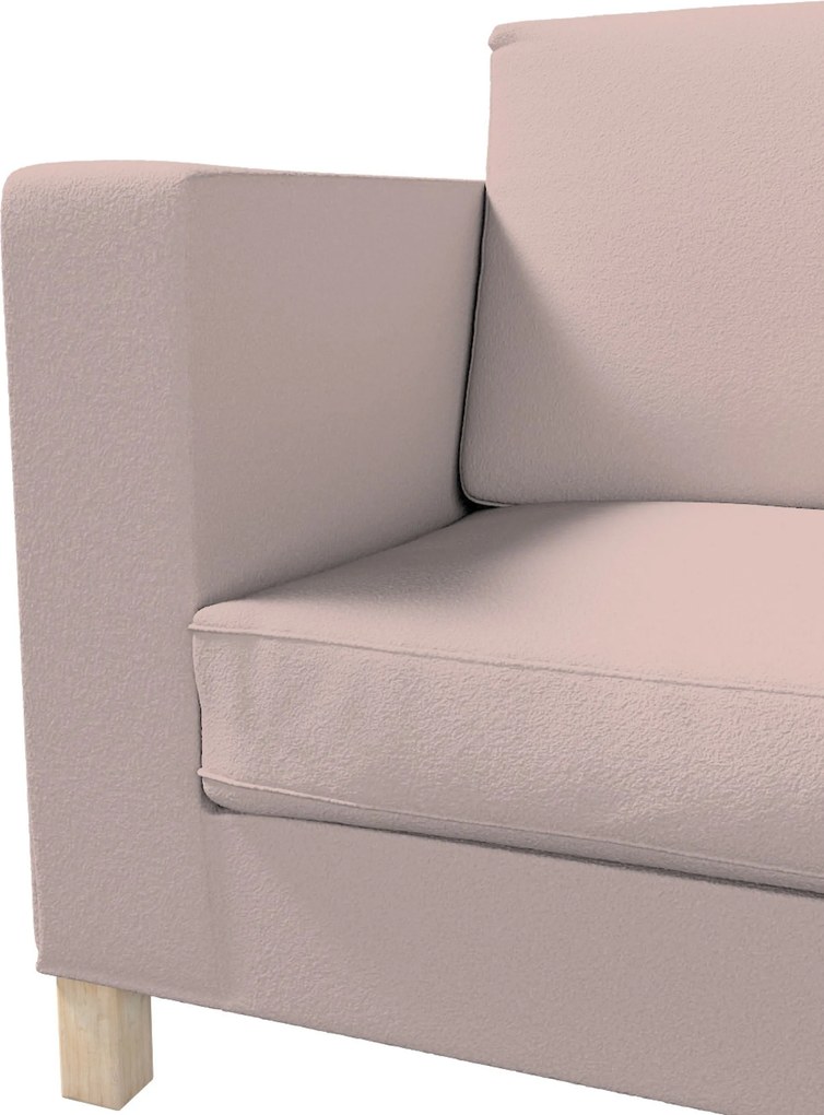 Potah na pohovku IKEA Karlanda rozkládací, krátký barva růžová látka pletený vzor