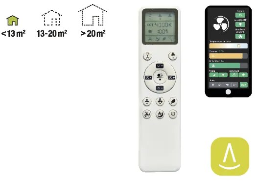 Mantra Groenland S, lopatkový ventilátor se svítidlem a dálk. ovladačem, LED 24W 2700-5000K, dřevěná, průměr 102cm