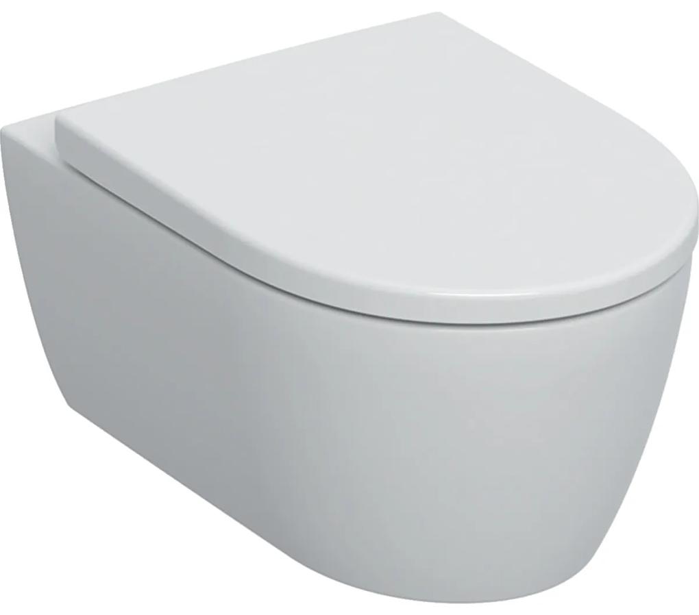 Geberit iCon - Závěsné WC se sedátkem, Rimfree, SoftClose, alpská bílá 501.663.JT.1