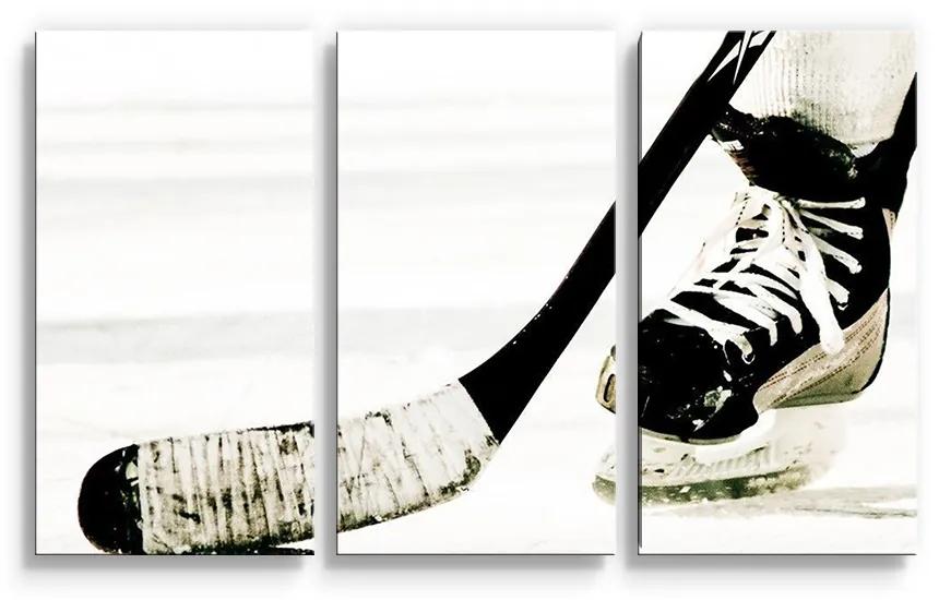 Sablio Obraz - 3-dílný Lední hokej - 120x80 cm