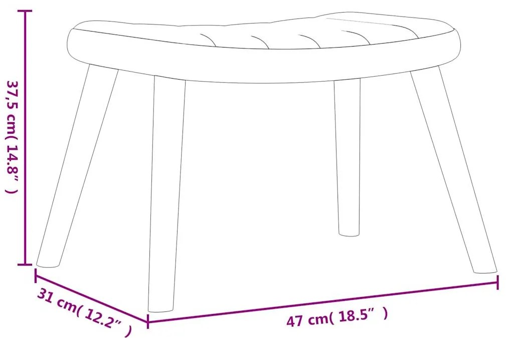 vidaXL Marketos Houpací křeslo se stoličkou hořčicově žluté samet